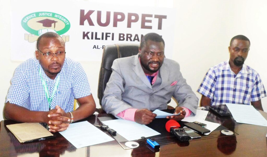 KUPPET Kilifi disbands BBF committee after standoff during AGM ...