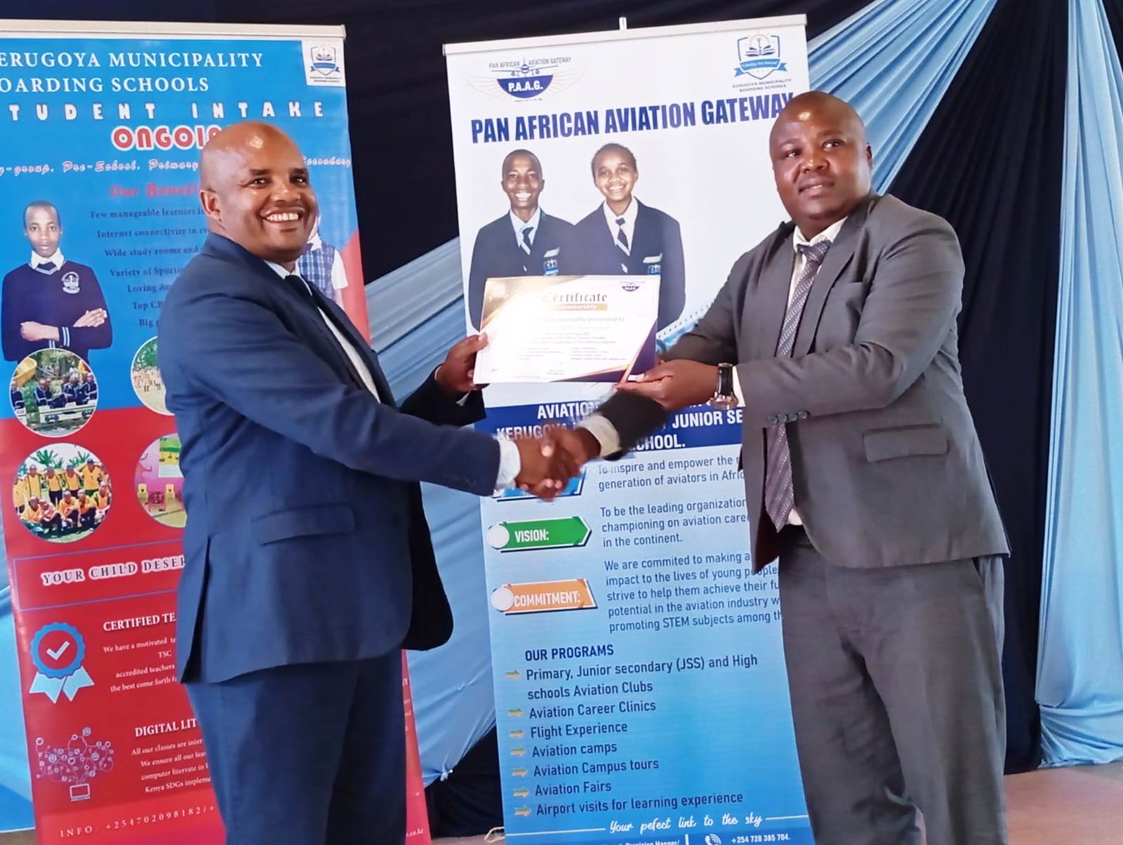 Kerugoya learners awarded certificate for Pan African Aviation mentorship - Education News | The ...