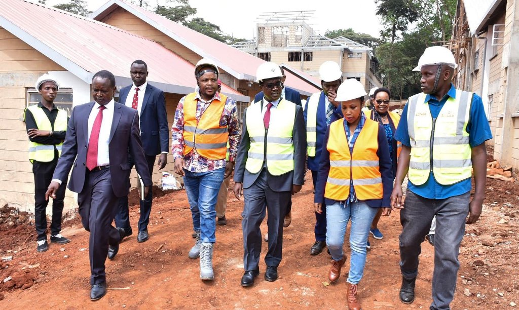 CS Ogamba, Jalang’o inspect new school project in Lang’ata - Education ...