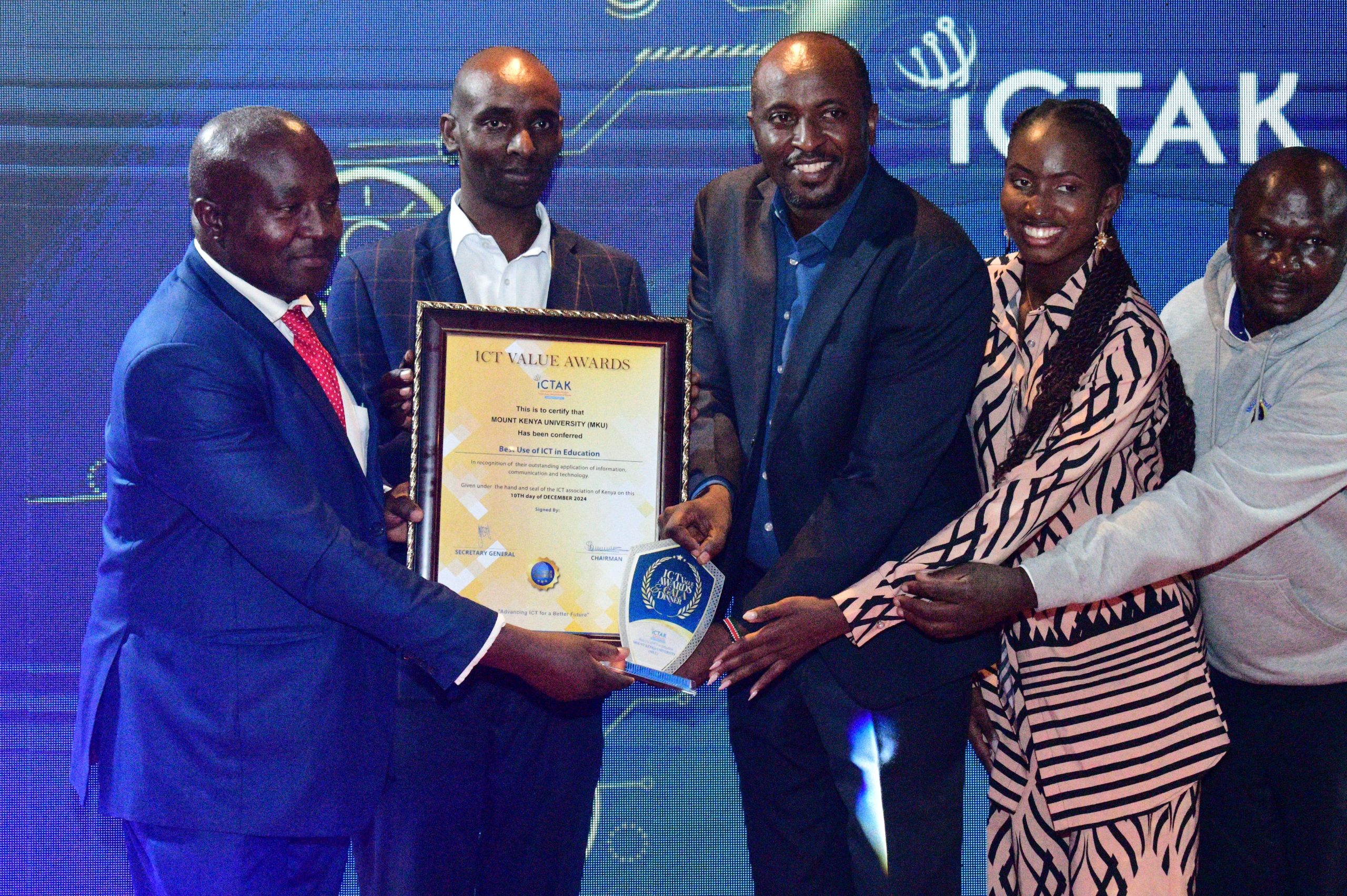 MKU clinches top award in ICT training | Education News