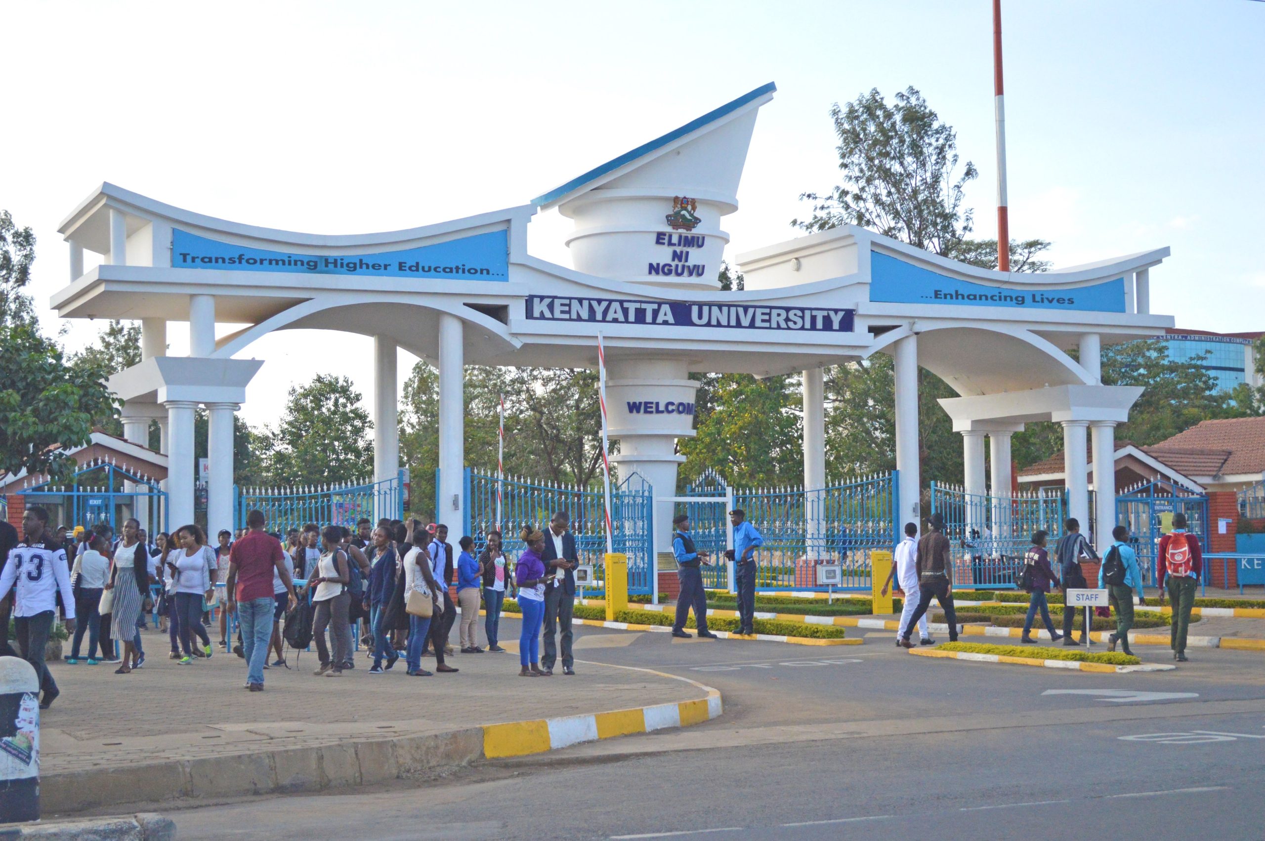 Students as Technical University of Kenya suspends exams