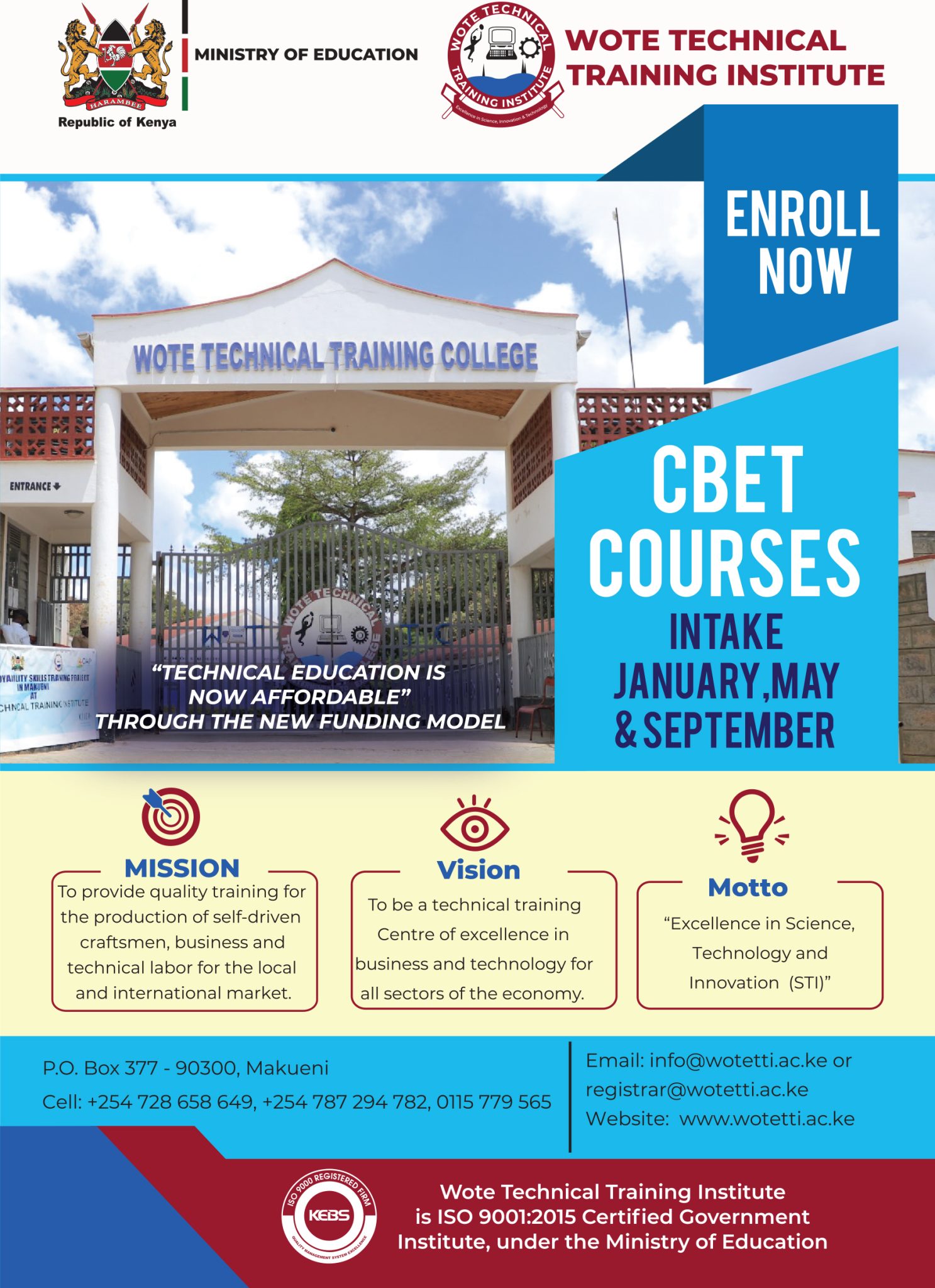 Open University Kenya advertises short free online courses